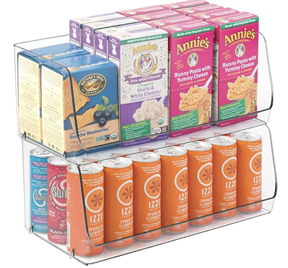 mDesign Clear Stackable Open Front Bin - Everything Envy