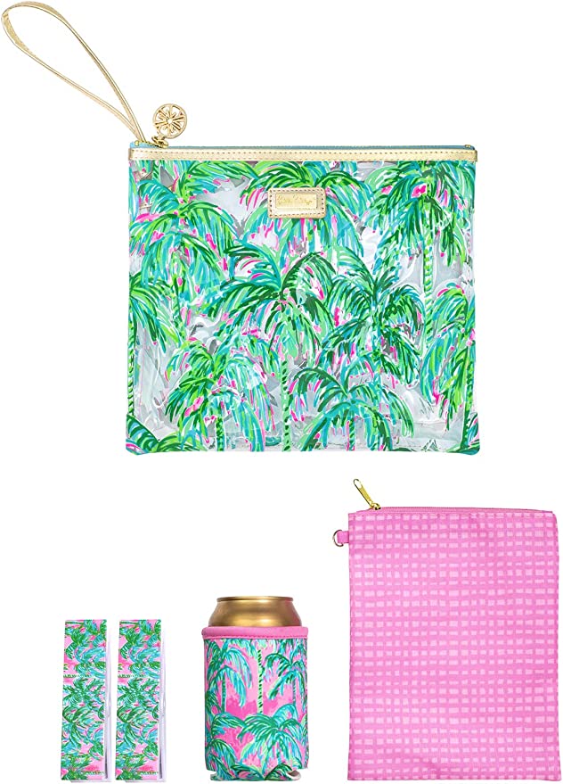 Lilly Pulitzer Water Resistant Vinyl Beach Day Pouch - Everything Envy