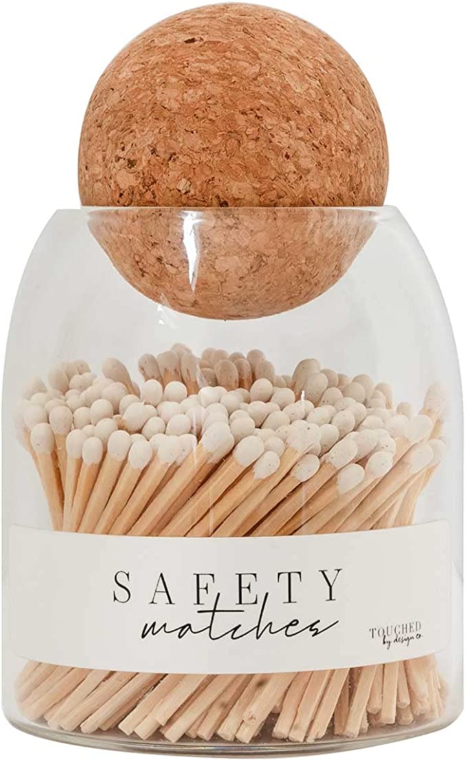 Decorative White Safety Wooden Match Holder - Everything Envy