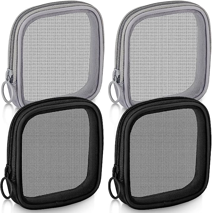 Mesh Toiletry Pouch with Zipper - 4 Piece - Everything Envy