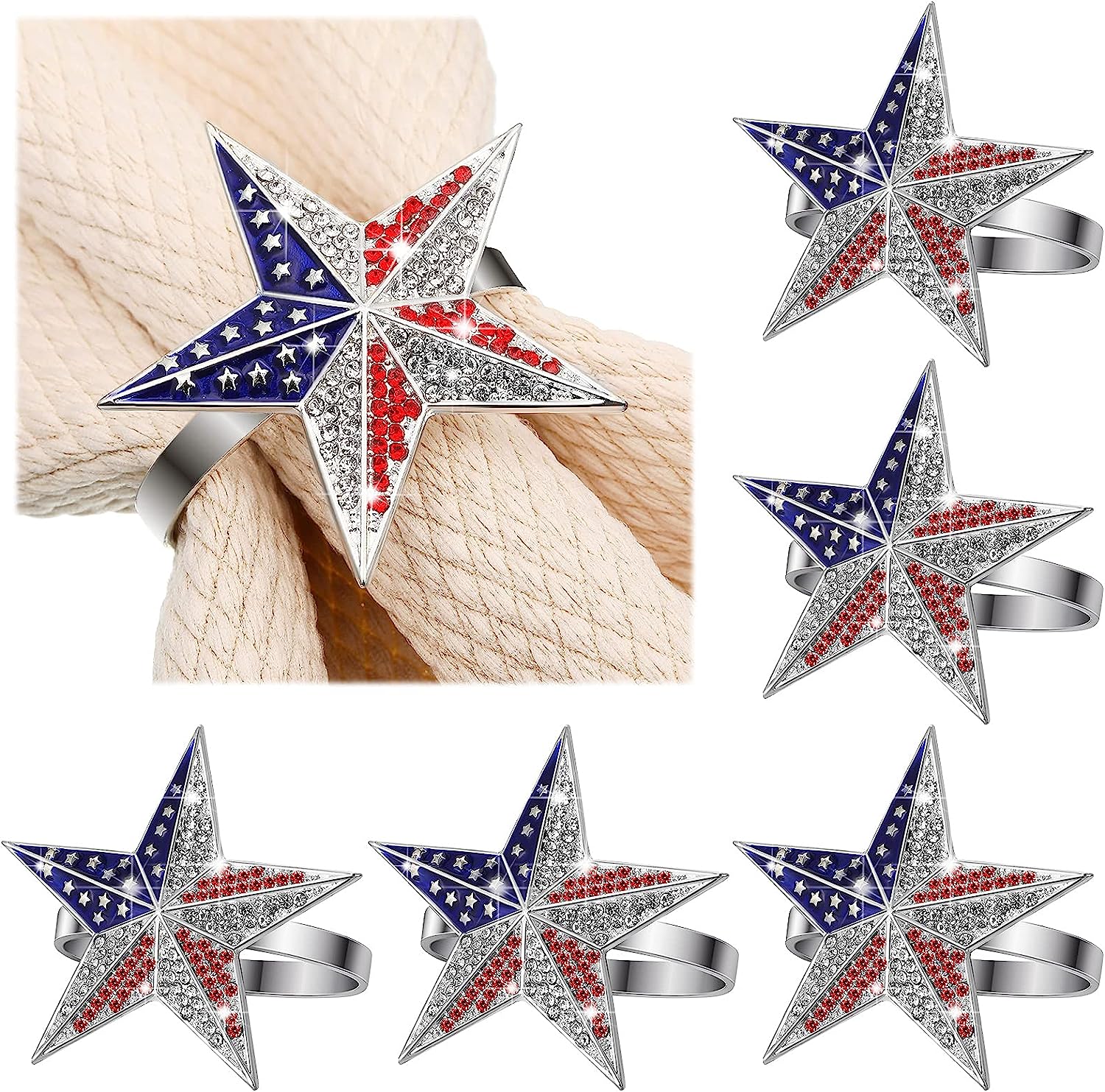 Patriotic Napkin Rings - Everything Envy