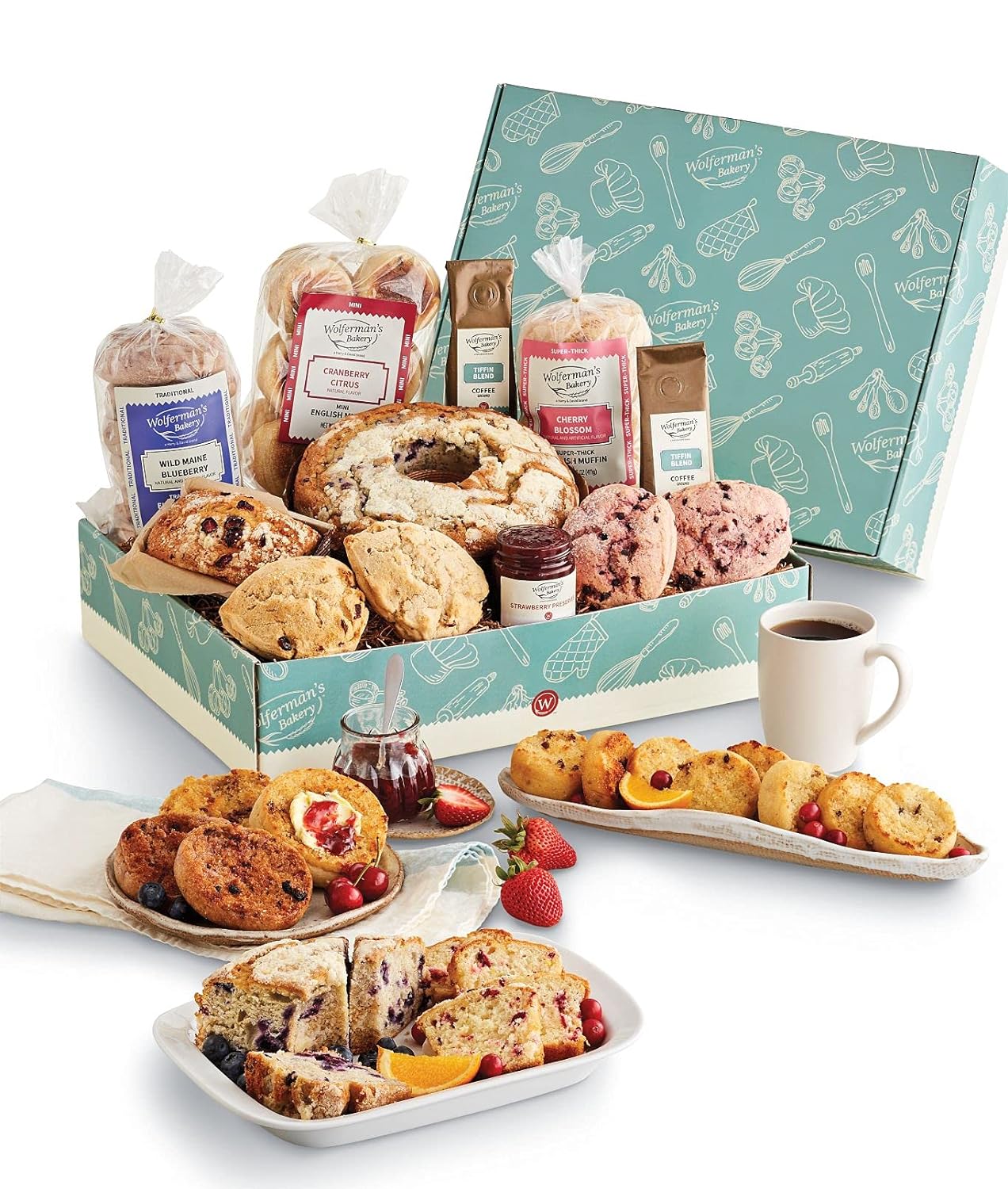 Wolferman's Grand Berry Breakfast Box - Everything Envy